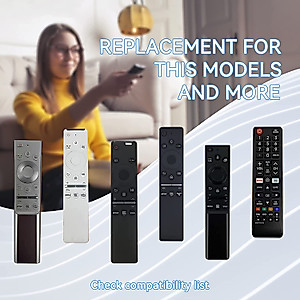 Amtone Replacement BN59-01357A Voice Control Enabled Remote Control for Samsung Smart TVs Compatible with Neo QLED, The Frame and Crystal UHD Series