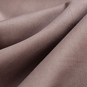 SUSYBAO Single Duvet Cover Twin 100% Cotton 2 Pieces Set 1 Taupe Duvet Cover with Zipper Ties 1 Pillow Sham Soft Farmhouse Solid Color Taupe Bedding Set Lightweight