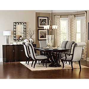 Homelegance Savion Contemporary Side Chair with Rolled Back and Nailheads, Espresso