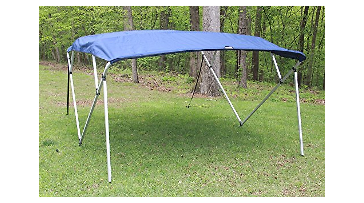 Vortex 10' Navy Blue Bimini Top for Boats - Durable & Reliable