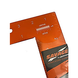 Swanson Tool Co SVL123 Savage 16"x24" Builder Square, Anodized, with Laser-etched Scale