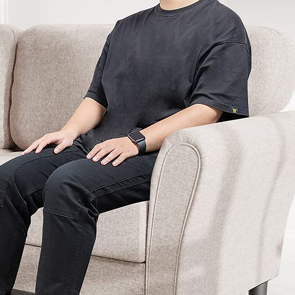 Vongrasig Loveseat Sofa 87" for Living Room, Beige