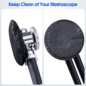 Ezyaid Disposable Stethoscope Covers, Non-Woven Cover for Stethoscope Head (Pack of 100)