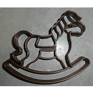 YNGLLC Horse-Shaped Cookie Cutter, Baby Shower Theme, Brown, Made in USA, 1 Piece
