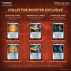 Magic: The Gathering The Lord of The Rings: Tales of Middle-Earth Collector Booster Box - 12 Packs + 1 Box Topper Card