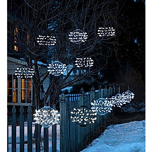 Small White Solar Star Lantern