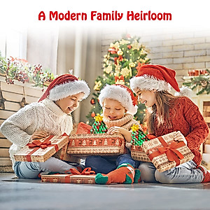 Christmas Pop-It Fidget Toy Tree Poppit Stocking Stuffers Xmas Present Kids Adults Children Popper Fun Push Game Stress Relief Santa Elves Ornament Popit Gift Poppet Sensory