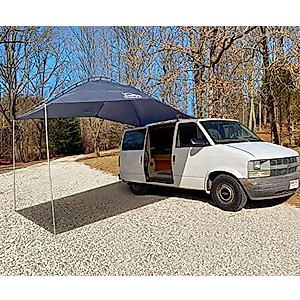 Versatility Camping Tent for Truck Bed,SUV RVing, Van,Trailer and Overlanding Portable Teardrop Awning Canopy Tear Resistant Tarp with 2 Sandbag