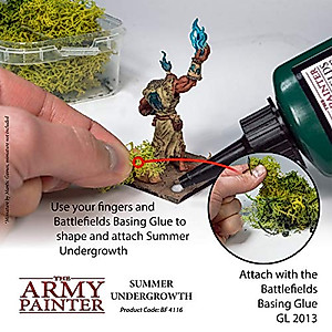 The Army Painter Battlefield: Summer Undergrowth Basing, 150 ml-For Miniature Bases & Terrains -Scenics Static Grass, Model Terrain Grass, Terrain Model Kit & The Army Painter Tufts for Bases of Minis