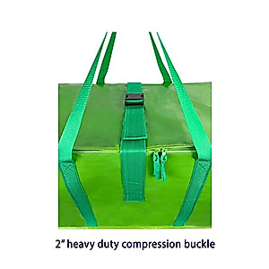 Extra Large Storage Bags with Zipper for Clothes, Toys, Blankets, Moving, Comforters, Dorm Storage, Closet Organization - Space Saving Bags, Reusable (Set of 6)