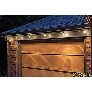 Lights By Night LED Bistro String Lights 12 ft | 6 Shatter Resistant Lifetime Bulbs, 2200K Warm White, Weather Resistant, Indoor/Outdoor, Commercial Grade, Perfect for Backyard, Porch, Patio, 38353
