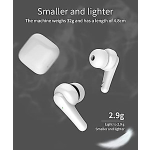 SGNics Wireless Earbuds for Samsung Galaxy A42 5G, Touch Control with Charging Case IPX5 Sweat-Proof TWS Stereo Earphones Hi-Fi Deep Bass Noise Cancellation Outdoor Indoor Sport-White