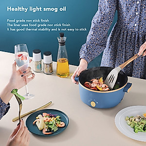 800W Electric Cooker 2.5L 3 Speed Control Single Layer,Multifunction Electric Skillet for Stir Fry, Roast, Ramen Cooker with Dual Power Control for Dorm, Electric Stock PotMultifunctional(#1)