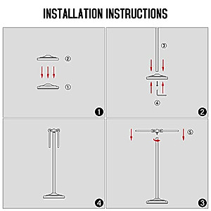 BGL Fingertip Towel Holder Stand Hand Towel Ring for Bathroom or Kitchen Vanity Countertops to Store Hand Towels Washcloths or dishcloths - 2 Hanging Rings，19" High-Brushed Nickel