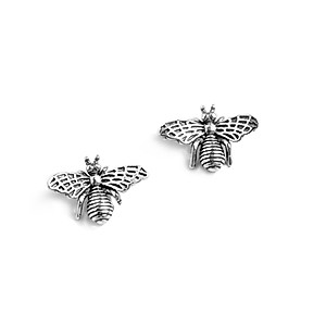 SLUYNZ 925 Sterling Silver Cute Bee Earrings Studs for Women Teen Girls Animal Studs Earrings