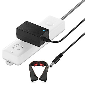 Back Shoulder and Neck Massager with Heat Charger 12V DC Home Adapter Compatible for Belmint,Lesonano, WOQQW,TRIDUCNA Power Cord Supply