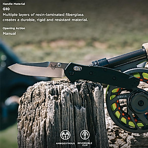 Benchmade - Osborne 940 EDC Knife with Black G10 Handle (940-2)