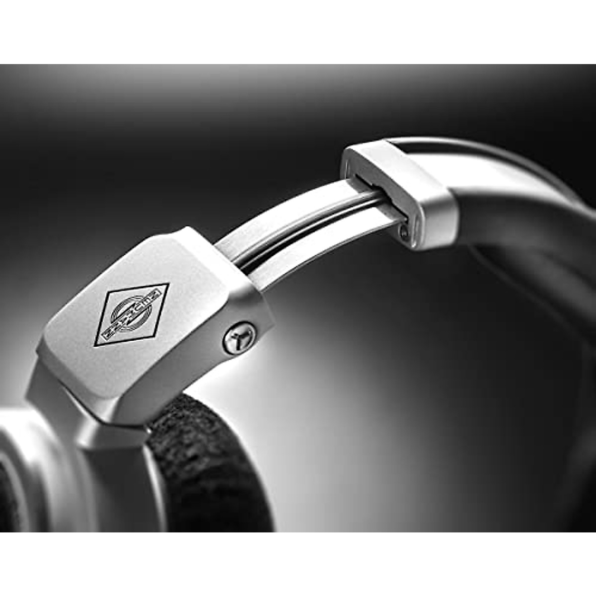 Neumann NDH 30 Dynamic Open-Back Headphone for Professional Mixing, Mastering, Twitch, YouTube, Podcast, Production, High Definition Music Listening, Titanium (509111) Large