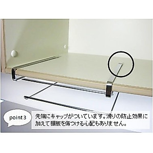 Hanging rack cutting board holder cutting board stand 18-8 stainless steel drilling unnecessary screwing unnecessary made in Japan by Earl S. hanger studio