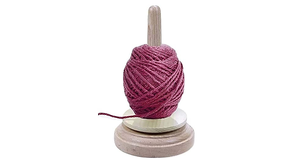 AnNafi Wooden Yarn Holder with Twirling Mechanism | Perfect for Knitting