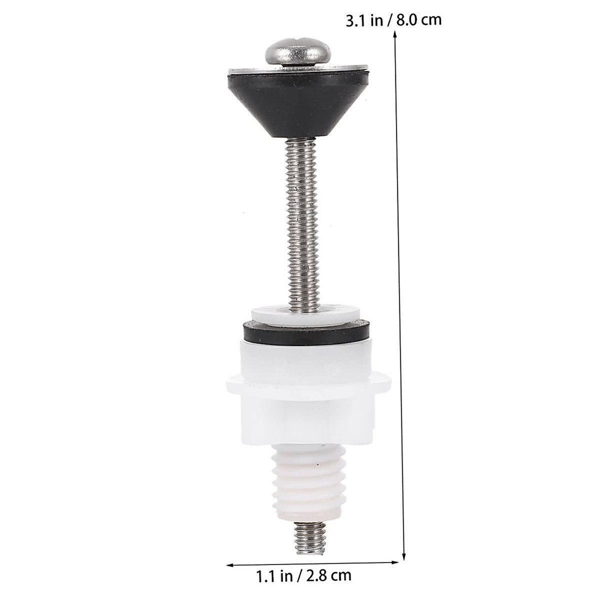 Angoily 2pcs Water Tank Fixing Screw Heavy Duty Toilet Bolts Toilet Screws Toilet Seats Bolts Replacement Stainless Steel Hinges Toilet Seats Screws Replacement Metal Toilet Lid