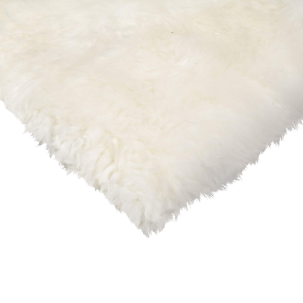 Natural Sheepskin Chairpad with Non-Slip Backing | 100% Real New Zealand Wool Sheepskin for Car Seat, Accent Chair, or Vanity Chair, Natural