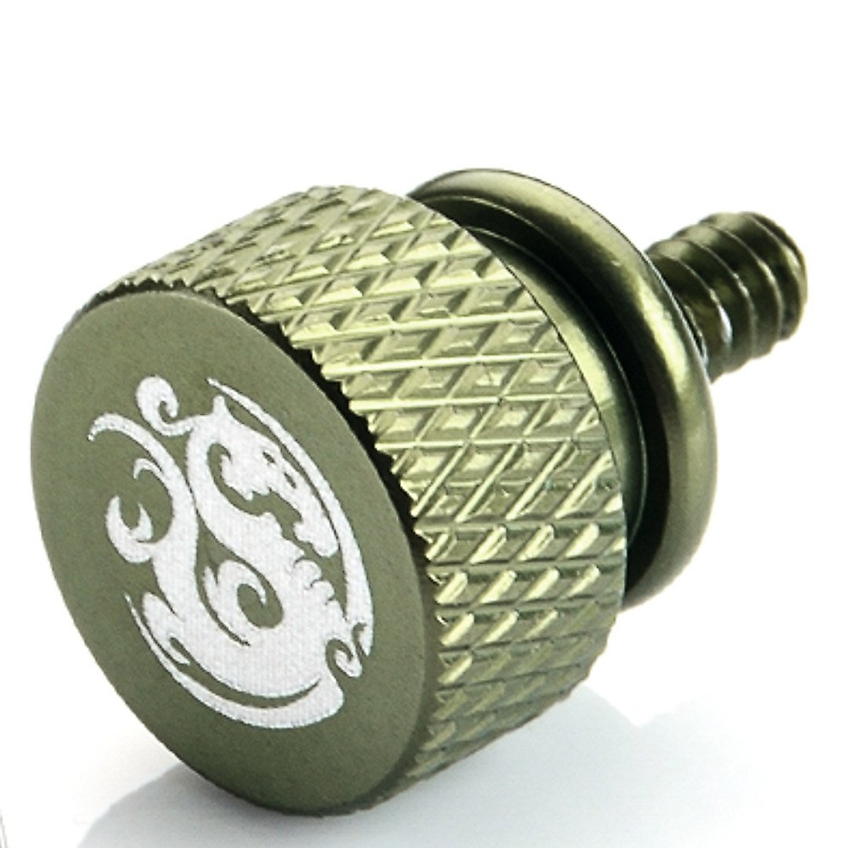 Aluminum Thumbscrew with Logo for Bitspower M3 Black