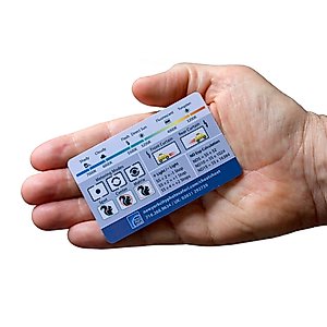 (2 Pack) DSLR/mirrorless Photography Cheat Sheets Credit Card Size Reference Card Fits in Pocket/Wallet/Camera Bag. Aperture, Shutter Speed, Exposure Triangle & Manual Mode, for Canon, Sony & Nikon
