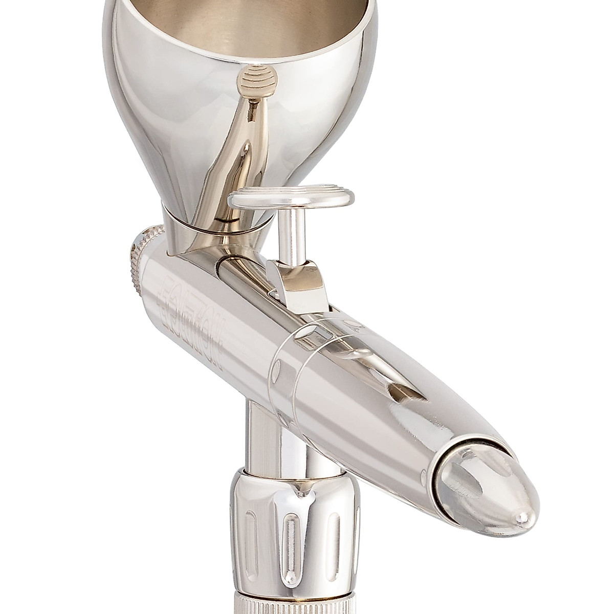 Harder & Steenbeck Airbrush Kit - Evolution Silverline fPc Two in One - German-Engineered Dual Action Painting Set with Gravity Feed - 0.2mm and 0.4mm Self-Centering Nozzle - 126103