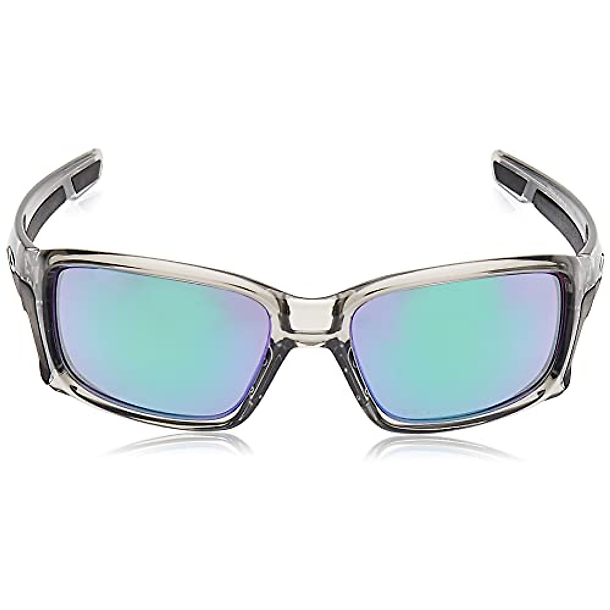 Oakley Men's OO9331 Straightlink Rectangular Sunglasses, Grey Ink/Jade Iridium, 61 mm