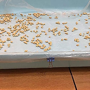 100 pcs Rabbit Cage Liners Disposable Large Plastic Mat Films for Bunny Guinea Pigs Chinchillas Rats Hamsters Hedgehogs and Other Small Animals 37"×27"