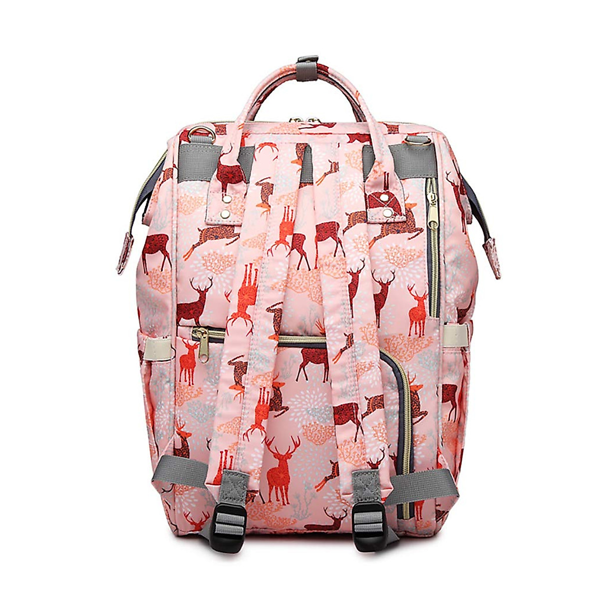 Starte Baby Diaper Bag Multi-Function Baby Diaper Backpack Nappy Bags,Waterproof Trave Backpack for Mom Dad Large Capacity Baby Bags(Deer,Blue)