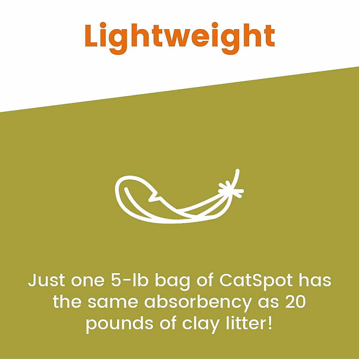 CatSpot Non-Clumping Litter: Coconut Cat Litter, All-Natural, 100% Organic, Biodegradable, Lightweight & Dust-Free (Non-Clumping, 2 Bags)