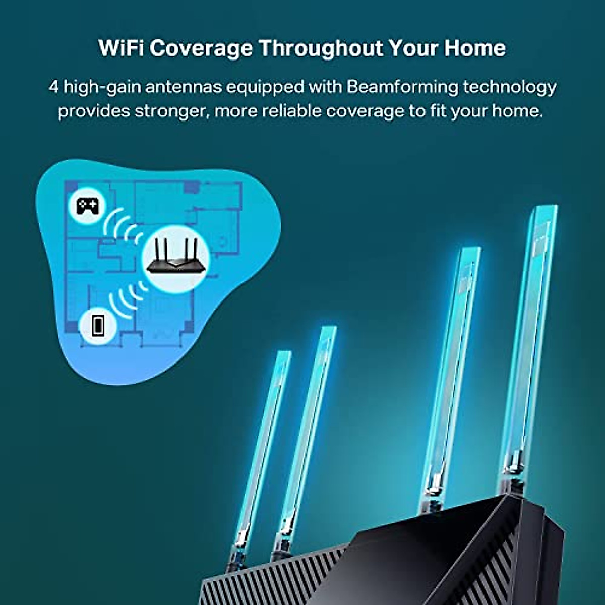 TP-Link AX3000 WiFi 6 Router – 802.11ax Wireless Router, Gigabit, Dual Band Internet Router, VPN Router, OneMesh Compatible (Archer AX55)