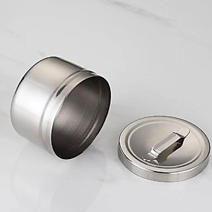 KiBcsLic Stainless Steel Medical Ointment Jar Small Dressing Unguent Storage Can Sturdy Storage Container Lightweight for Beauty Salon