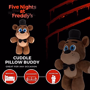 Five Nights at Freddy's Kids Bedding Super Soft Plush Cuddle Pillow Buddy, One Size, By Franco