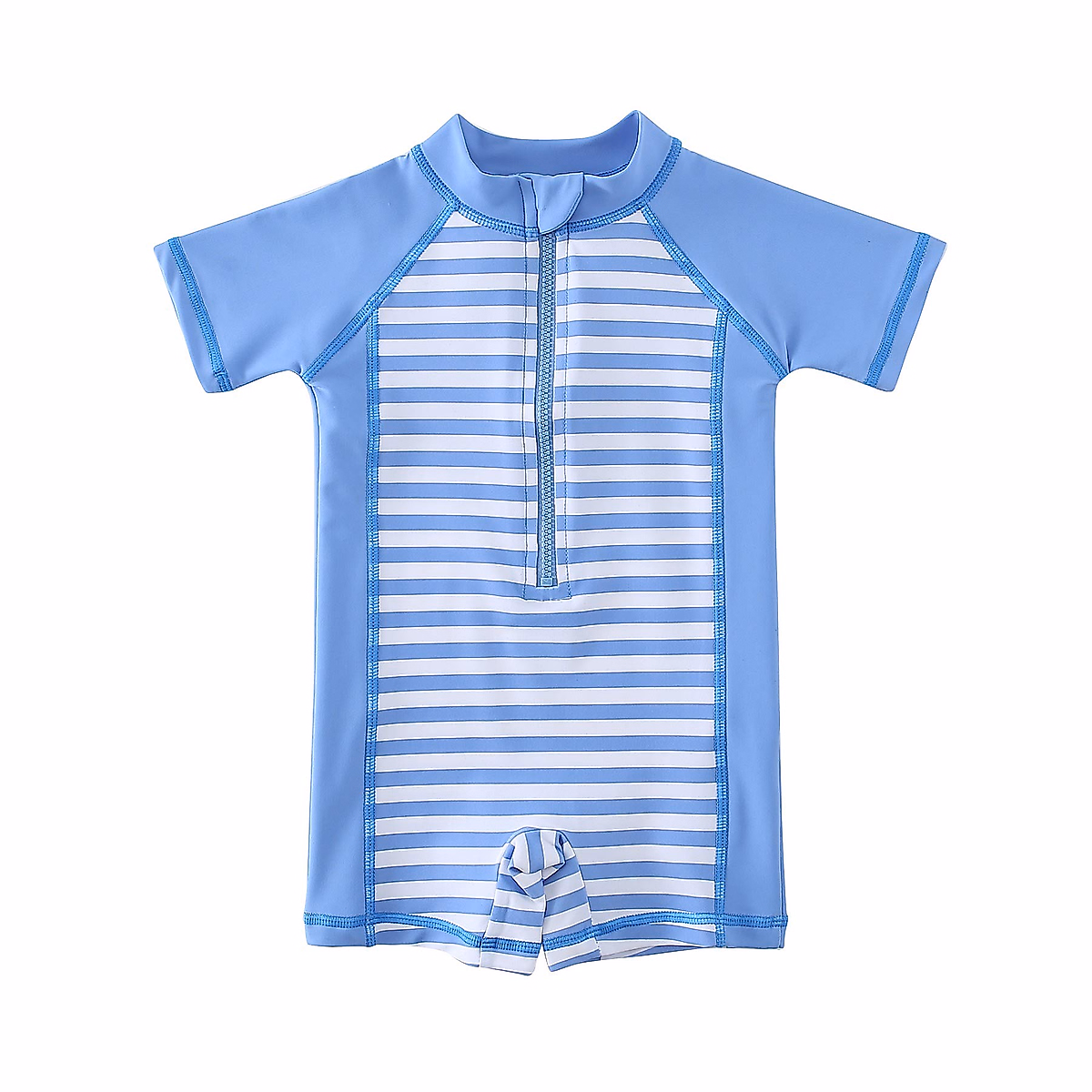 Wishere Boy's Rash Guard Shirt Upf 30+ Swimsuit, New Stripe, 6-12 Months