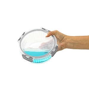 JoyJolt 24pc Fluted Glass Storage Containers with Lids. 12 Airtight, Freezer Safe Food Storage Containers, Pantry Kitchen Storage Containers, Glass Meal Prep Containers for Lunch