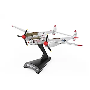 Daron Worldwide Trading Postage Stamp P-38J Lightning Marge 1/115 Dick Bong Airplane Model