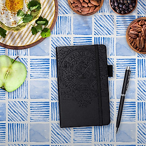 Legend Wellness Planner & Food Journal Pocket – Daily Diet & Health Journal with Weight Loss, Measurement & Exercise Trackers – Lifestyle & Nutrition Diary – Lasts 6 Months, 3.9x6.3″ – Black