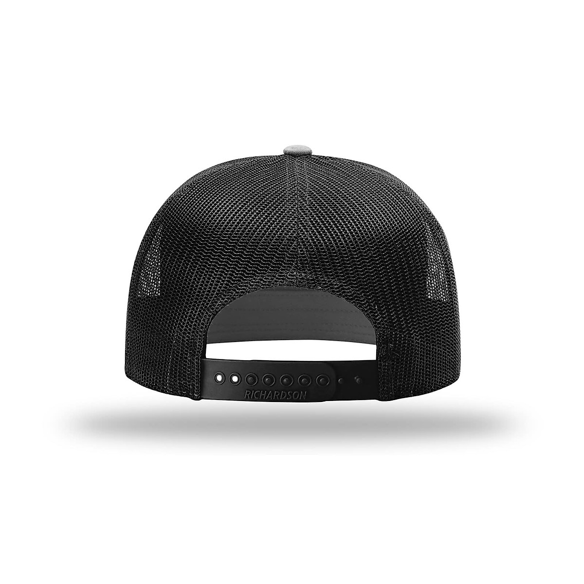 Richardson 168 Hat 7-Panel Trucker Cap Hi-Pro Snapback Cap Adjustable Baseball Hat Blank Hat Bulk Hats - Black