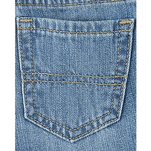 The Children's Place baby boys And Toddler Basic Straight Leg Jeans, Carbon Wash/Dk Juptier 2 Pack, 12-18 Months US