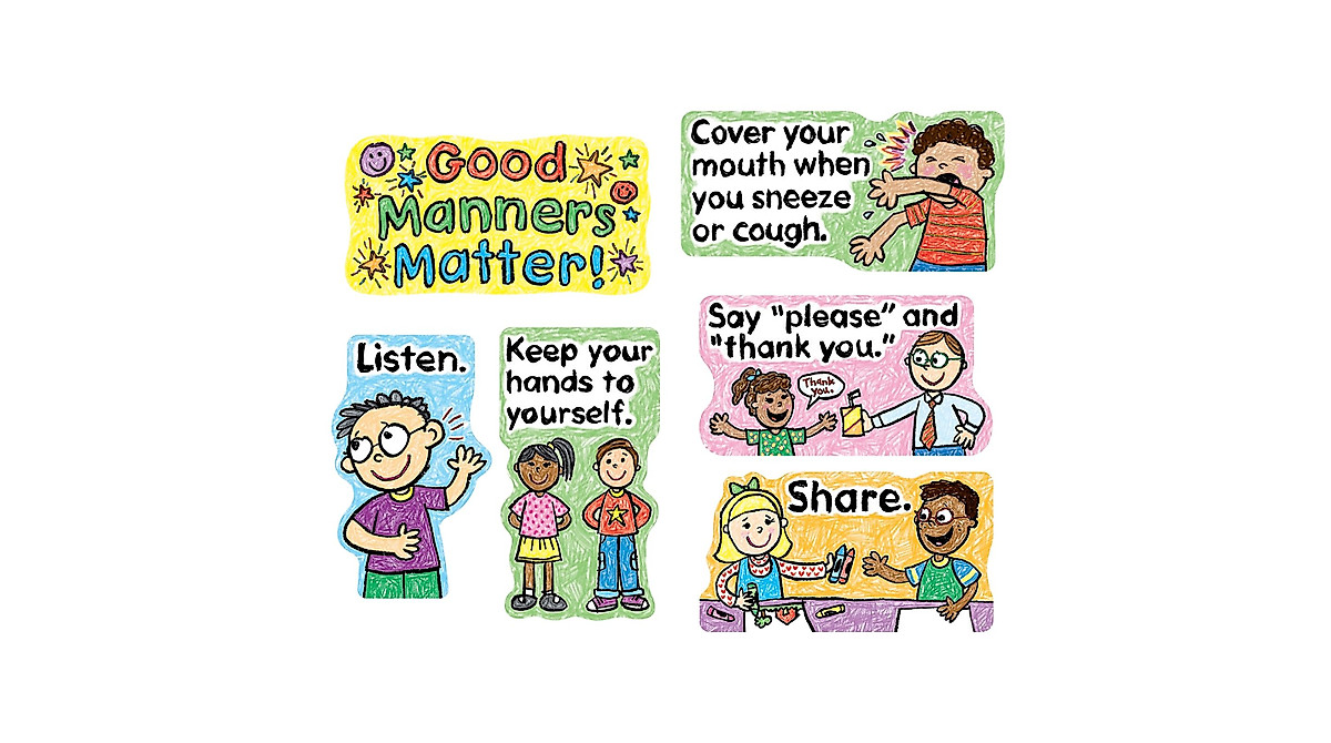 Good Manners Matter Bulletin Board Set by Carson Dellosa