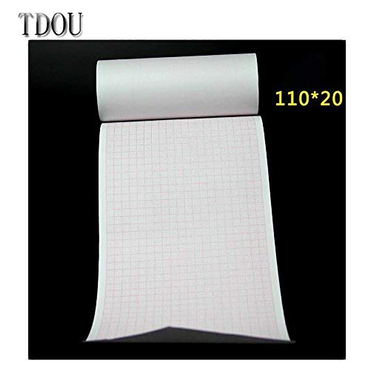 TDOU Thermal paper Roll ECG Paper 110mm*20M for CE Marked Digital 12 Leads 3/6 Channel ECG Machine ECG600G Insulation Paper