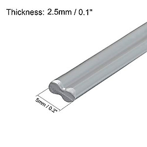 uxcell 3/16-inch Plastic Welding Rods PVC Welder Rods for Hot Air Gun 3.3ft Dark Grey