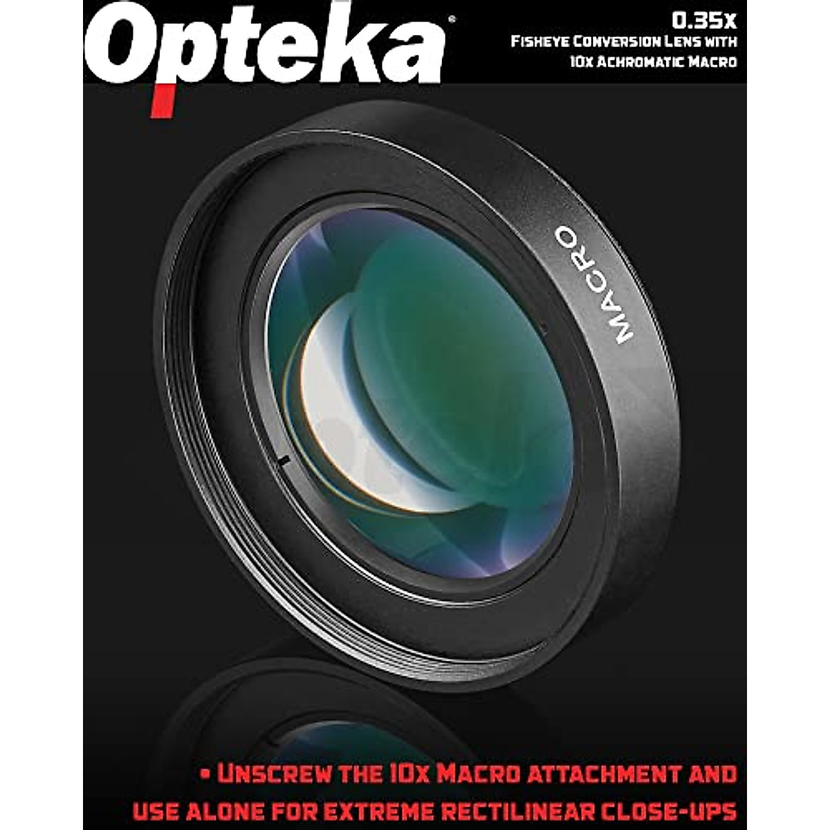 Opteka 58MM 0.35x Fisheye Wide Angle Lens Compatible with Canon DSLR Cameras Including Macro Close Up Attachment