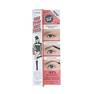 benefit goof proof brow grow super easy brow filling and shaping pencil travel size - 03 Medium 0.11 g / 0.003 oz