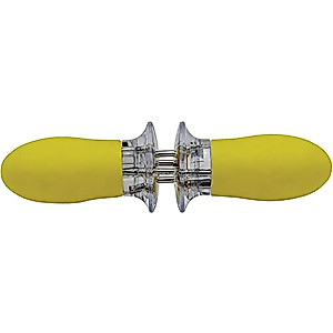 Friwer White Porcelain 9 Inch Corn Cob Tray, Set of 4 - with 8 Stainless Steel Soft Grip Corn Picks