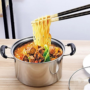 SHERCHPRY Stainless Steel Milk Pot Cooking Pot with Lid Pasta Soup Pot Spaghetti Pot 1.5 Quart Pot French Onion Pot Stainless Steel Cooking Utensils Multifunctional Pot Metal Small Soup Pot