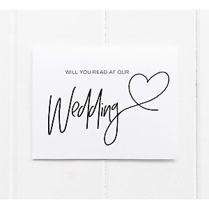 Will You Read at Our Wedding Card for Wedding Reader Bridal Party Gift from Bride and Groom